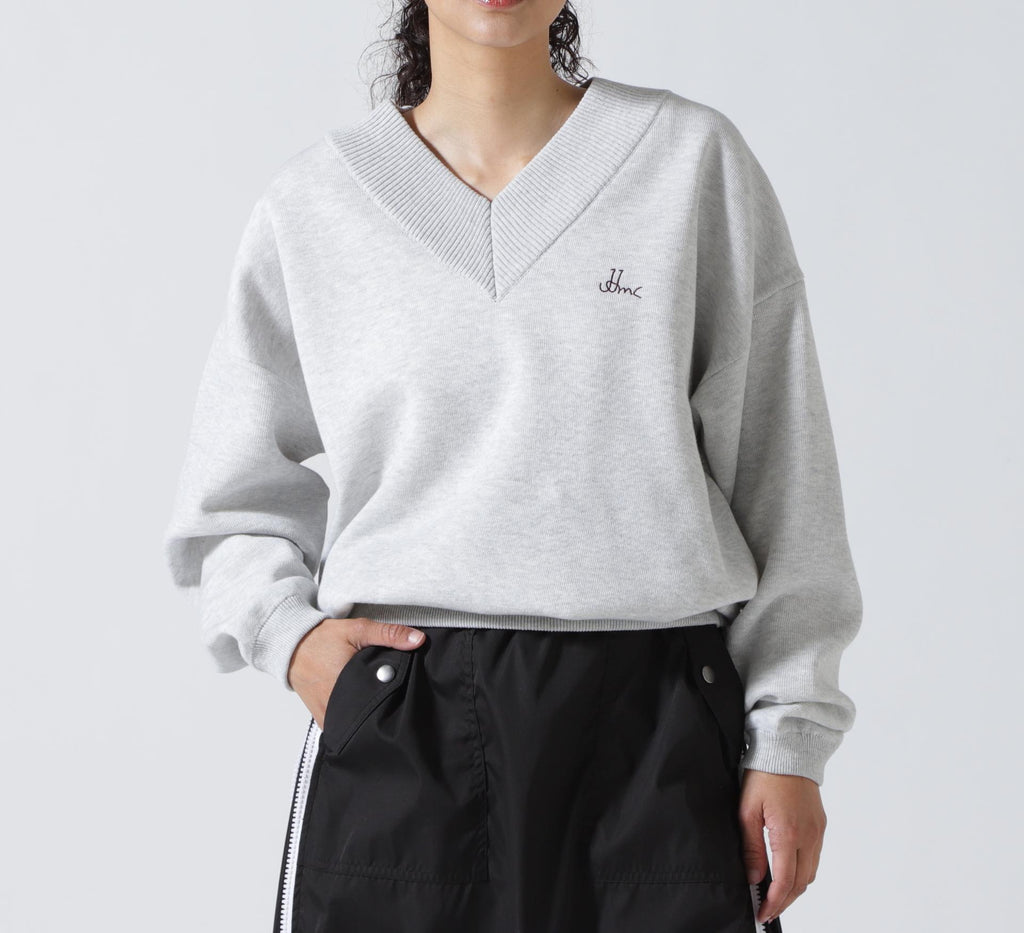 JJMERCER Custom V-Neck Back Logo Knit