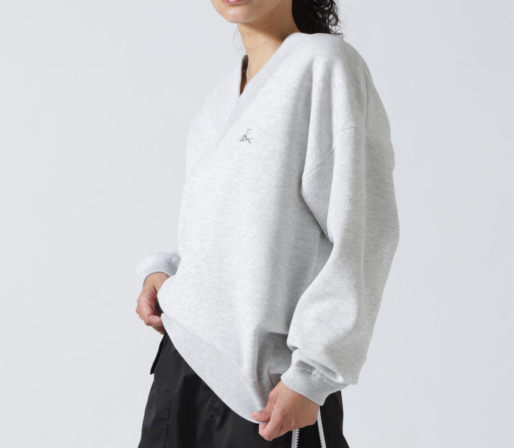 JJMERCER Custom V-Neck Back Logo Knit