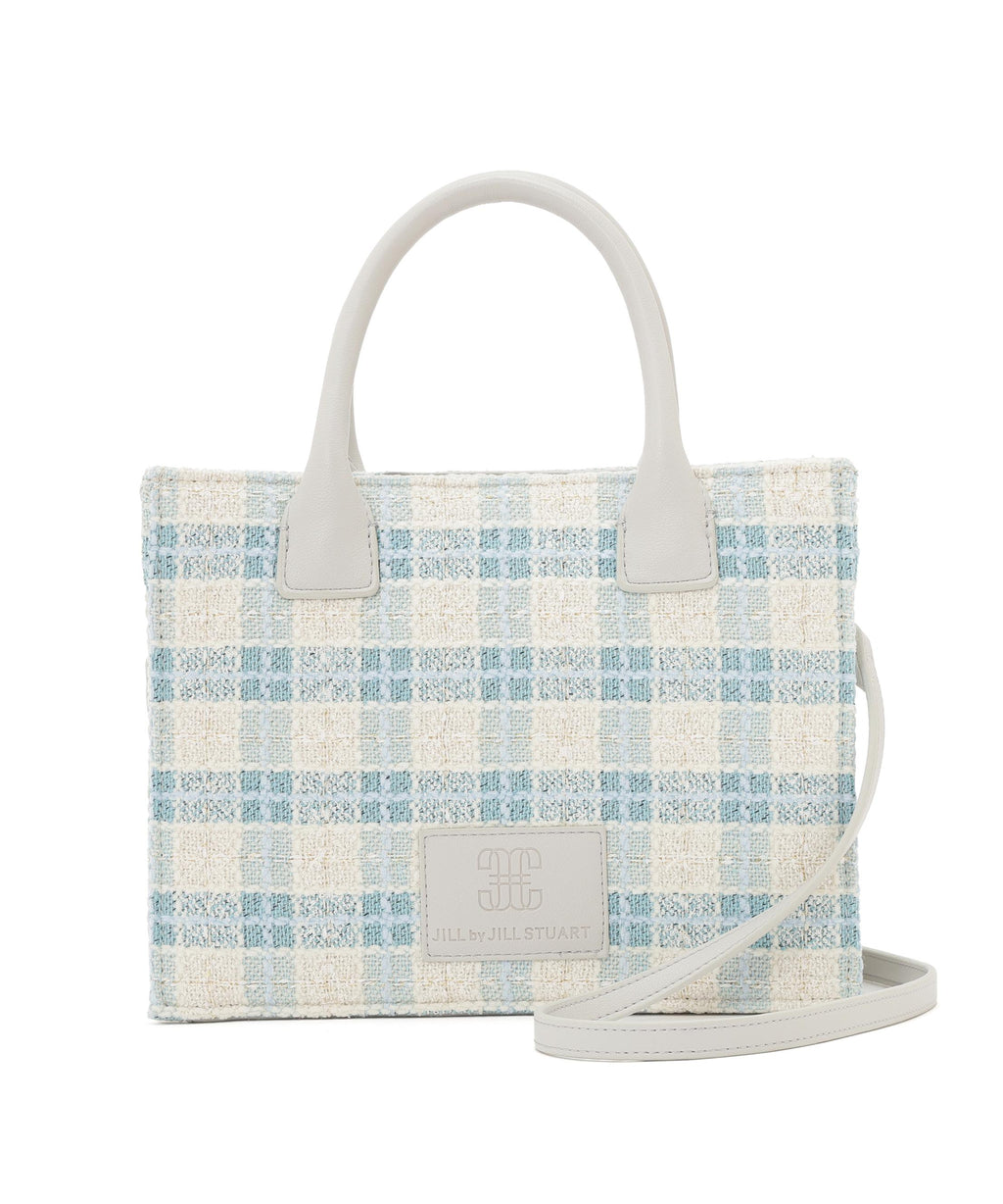 Tweed Check Tote Bag