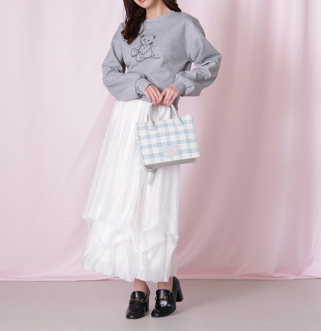 Tweed Check Tote Bag