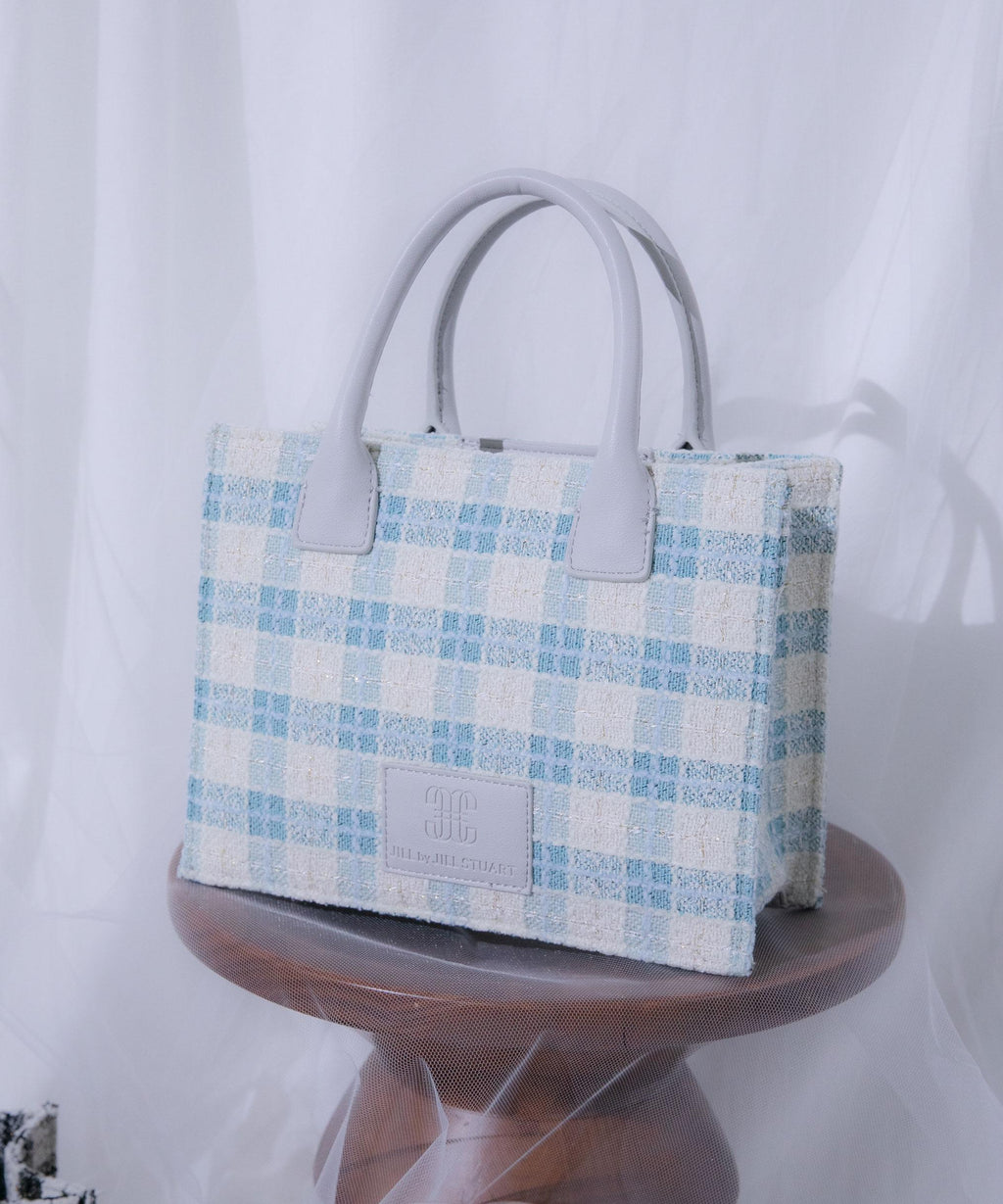 Tweed Check Tote Bag