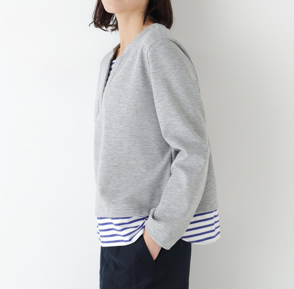 Layered Look Border T-Shirt