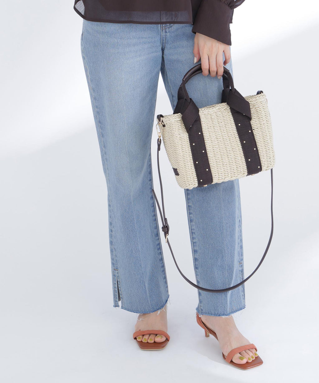 Metal Dot Paper Basket Bag