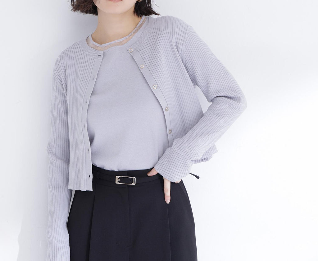 Sheer Line Knit Ensemble