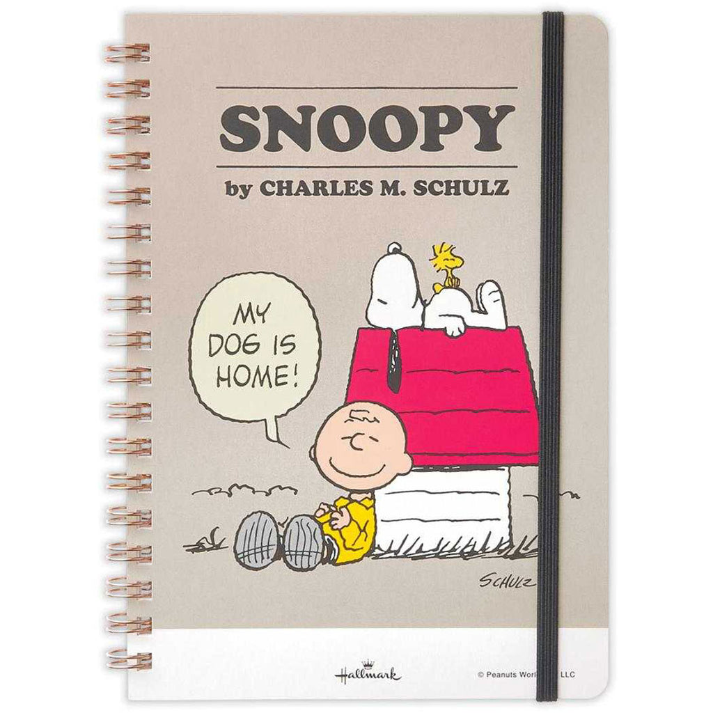 Cinema Collection Snoopy Ring Notebook with Rubber Band Happiness is R