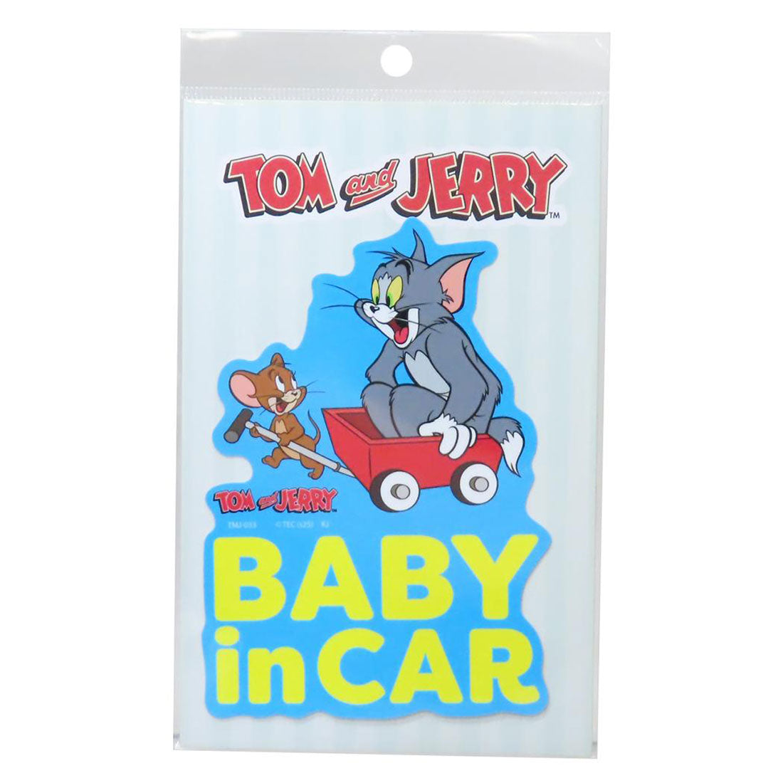 Cinema Collection Tom and Jerry Big Seal Big Size Sticker BABY in CAR