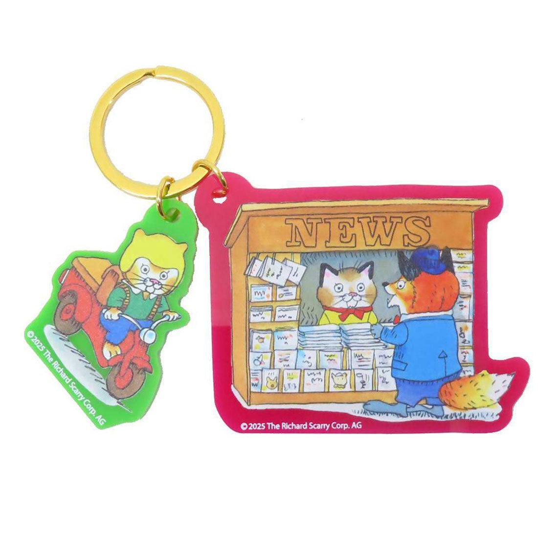 Cinema Collection Richard Scarry Keyring Color Acrylic Key Holder News