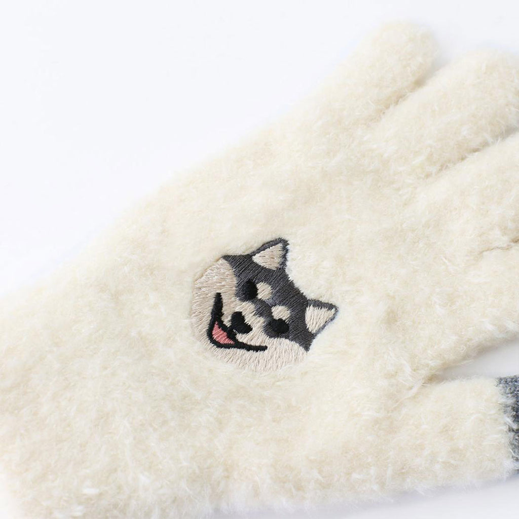 Cinema Collection Animal Goods Gloves Smartphone Gloves Kuroshiba Dog