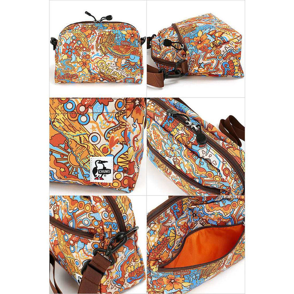 Chums CHUMS 6L Recycle Small Trapezoid Shoulder Bag Hippie-Trip [CH60-