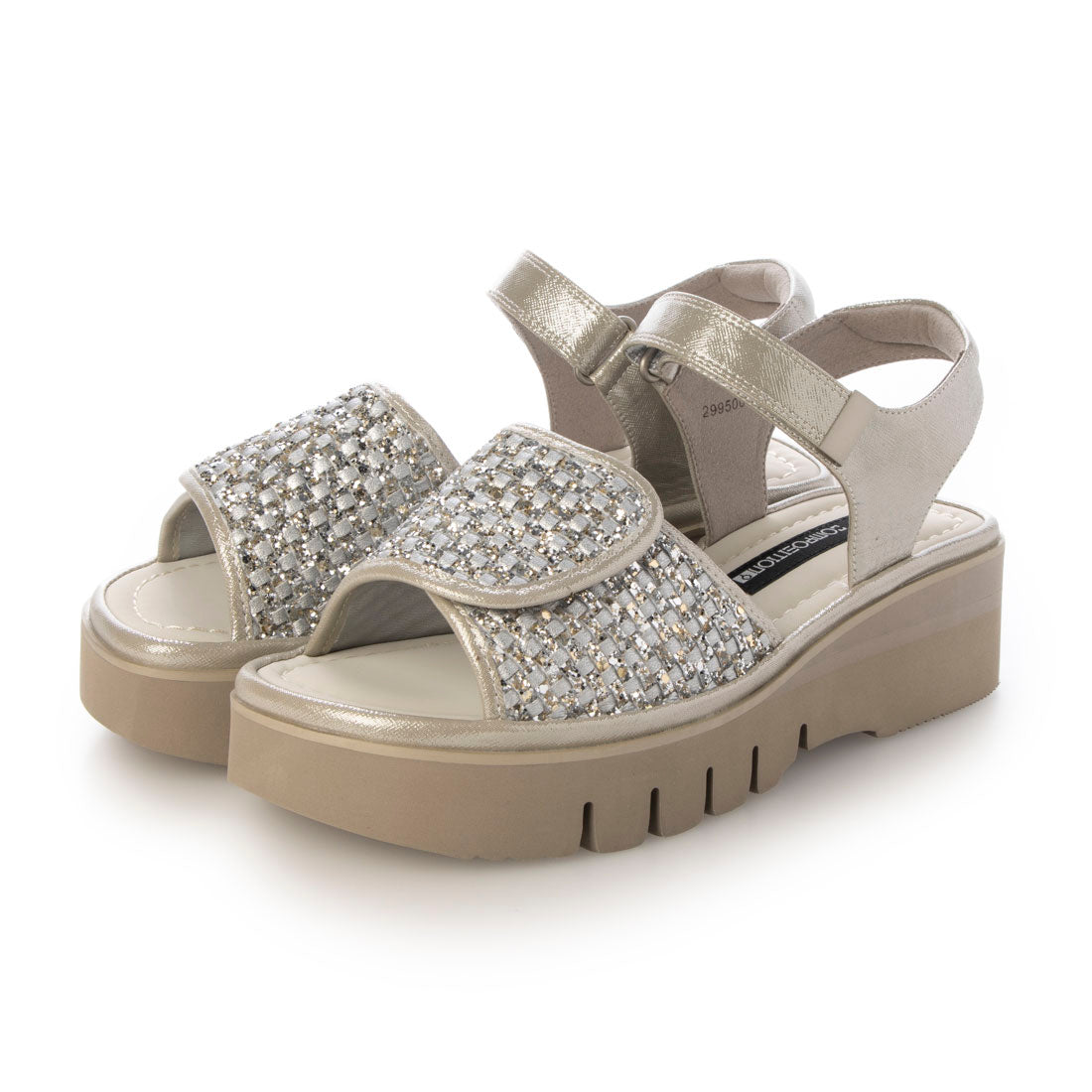 コンポジション9（composition9）/【大きいサイズ】メッシュベルクロストラップコンフォートサンダル コンポジションナイン composition9 【大きいサイズ】メッシュベルクロ