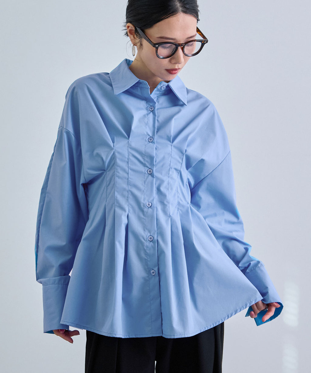 Futier Land Tuck Gather Blouse