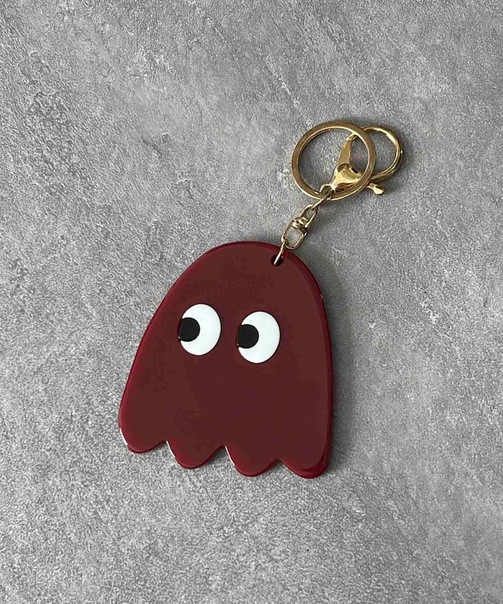 Girl Ghost Motif Keychain Key Ring Key Holder Strap