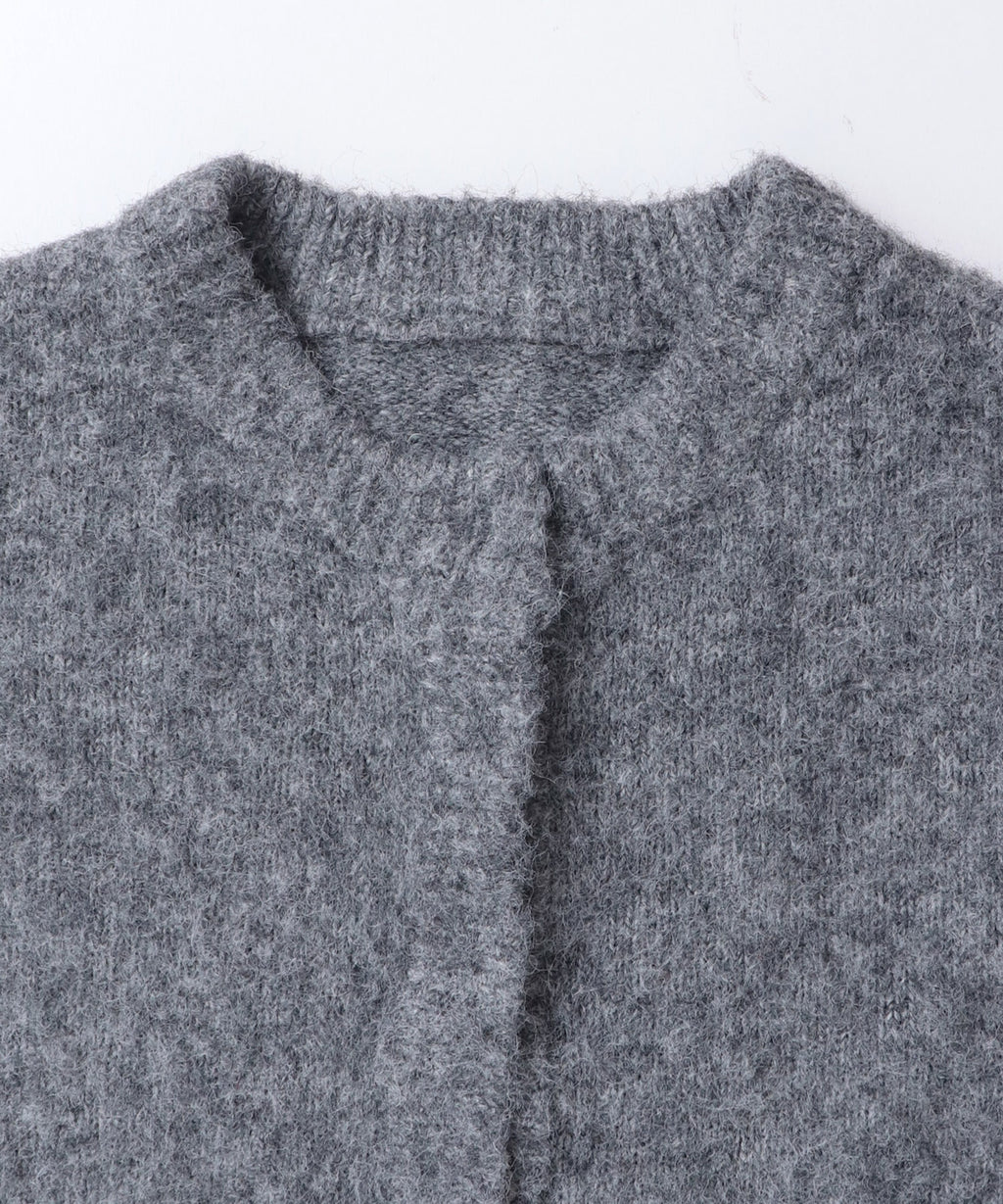 Hunch ScoLar Shaggy Mixed Color Fleece Cardigan