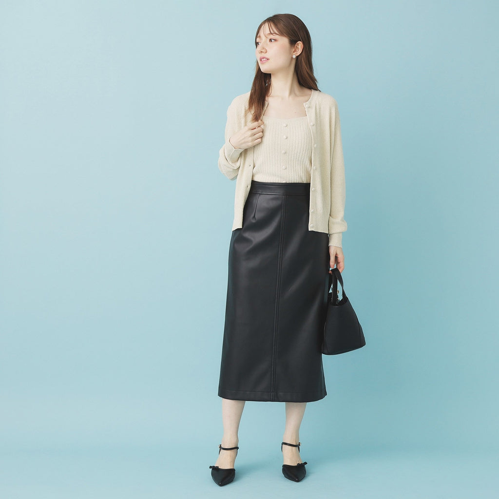 index 迷你商場閃粉緊身圓領開衫【可機洗】