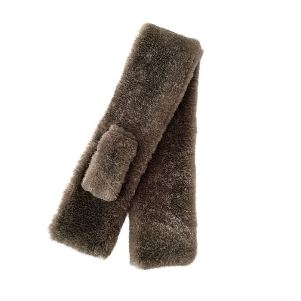 Ecrevo FREE Muffler for Women Fur Tippet Fur Muffler Mini Muffler Cute