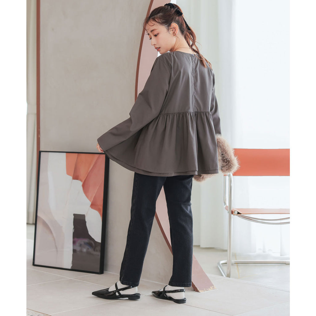 KOBE LETTUCE KOBE LETTUCE [ Petitle / Puchi Re ] Short Knit × Peplum B