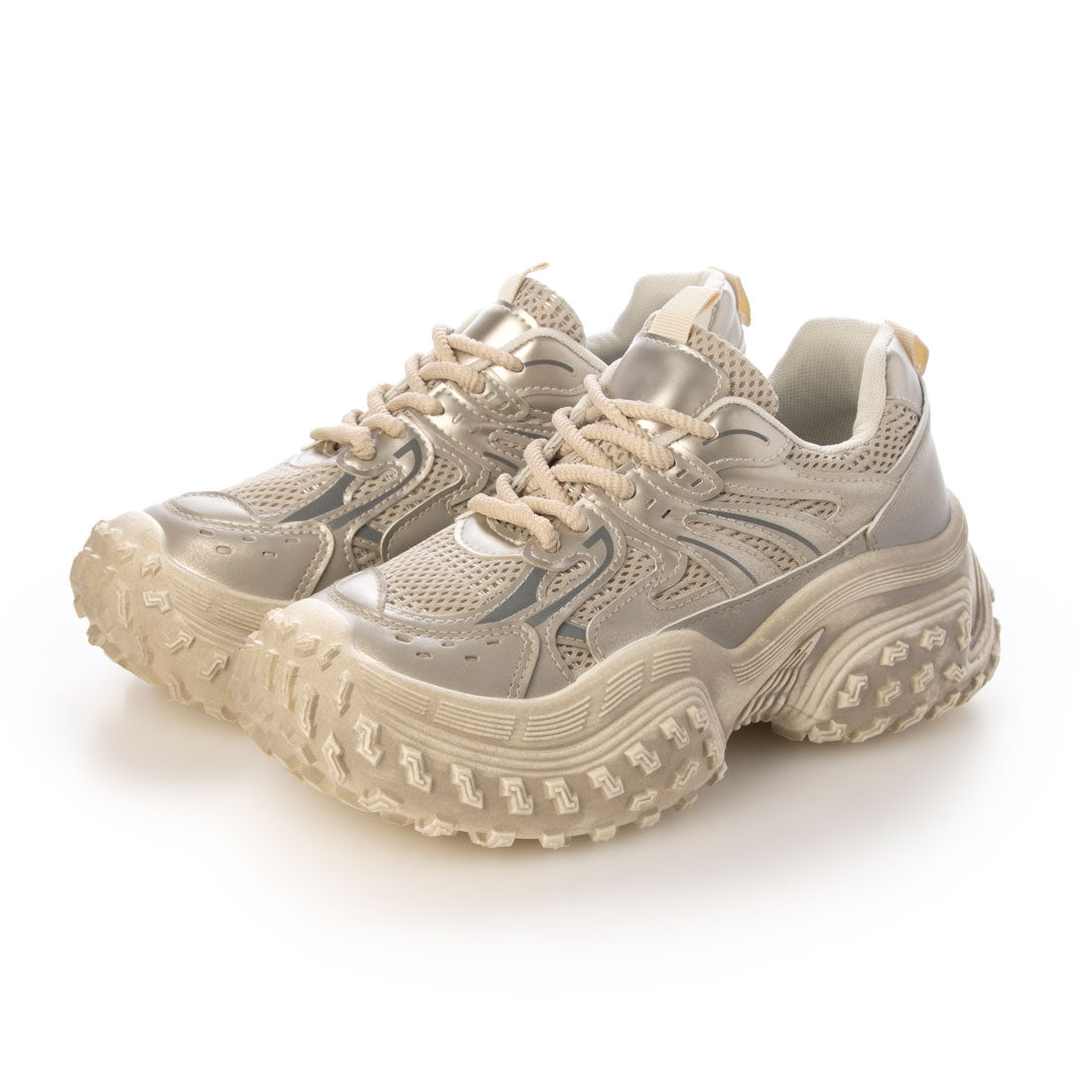 LoveHunter Lace-Up Mesh Dad Sneakers / 2234