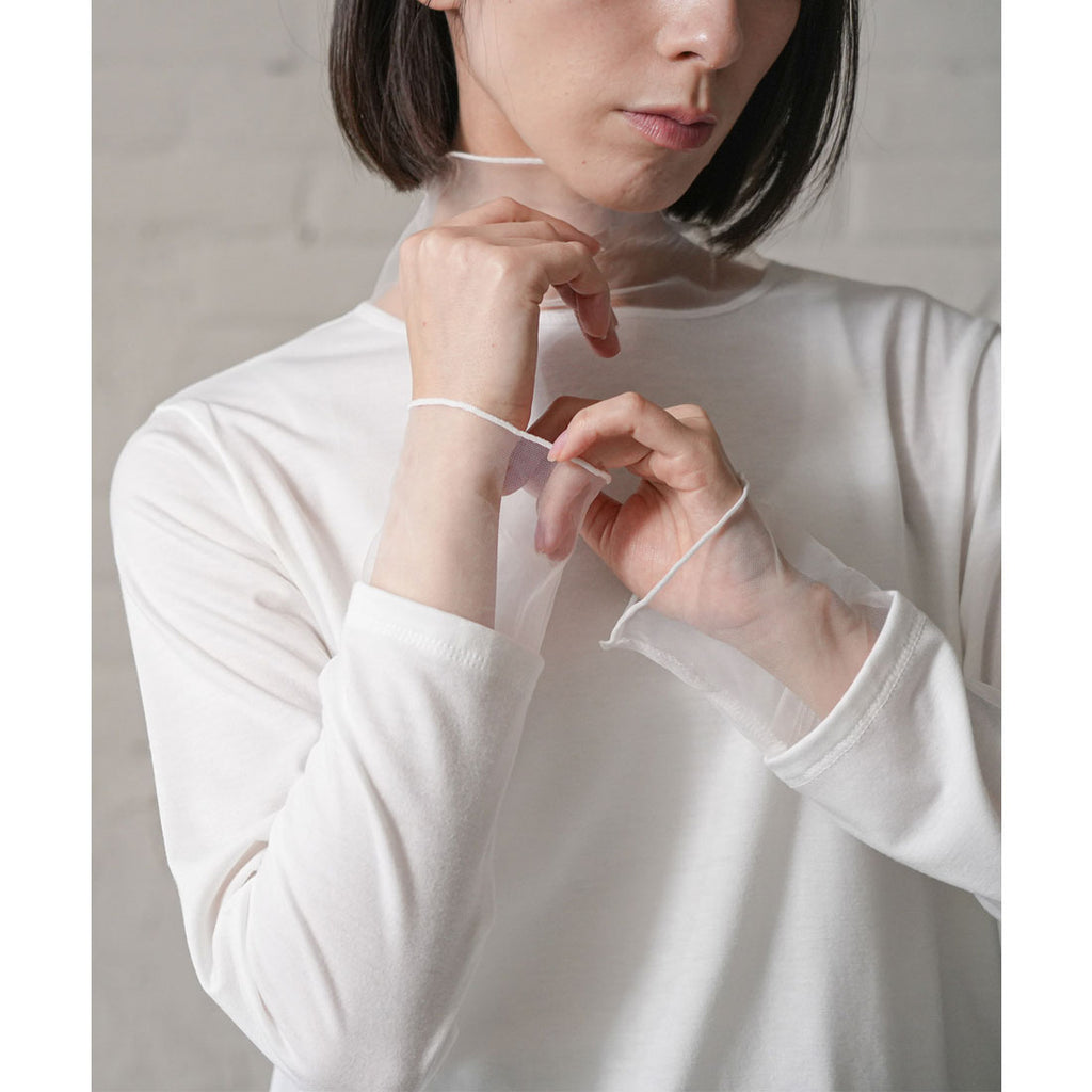 mili an deni 蕾絲高領上衣