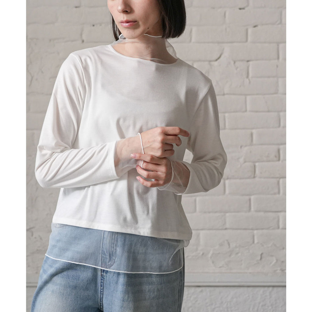 mili an deni 蕾絲高領上衣