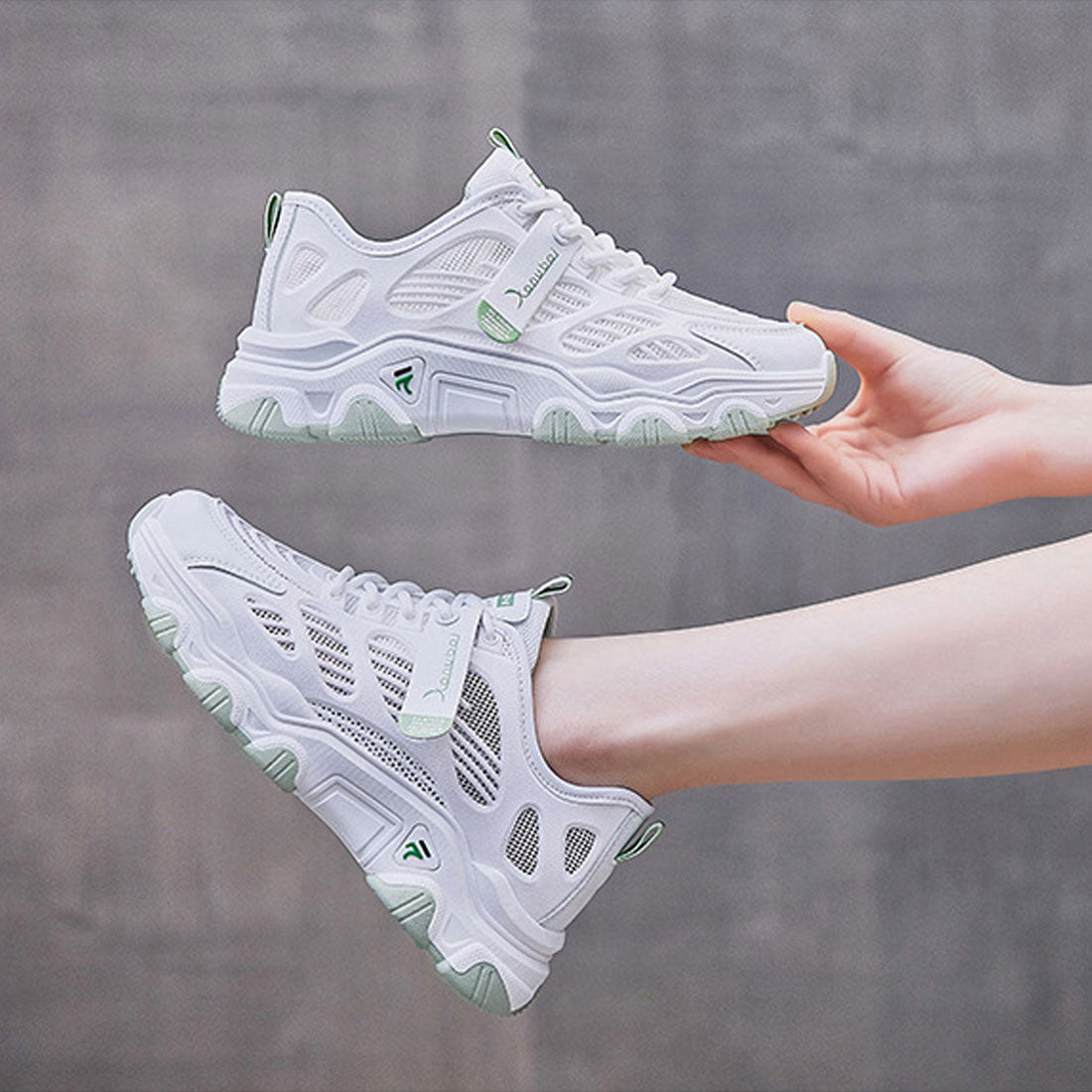 Mesh sneakers for women Korean summer shoes