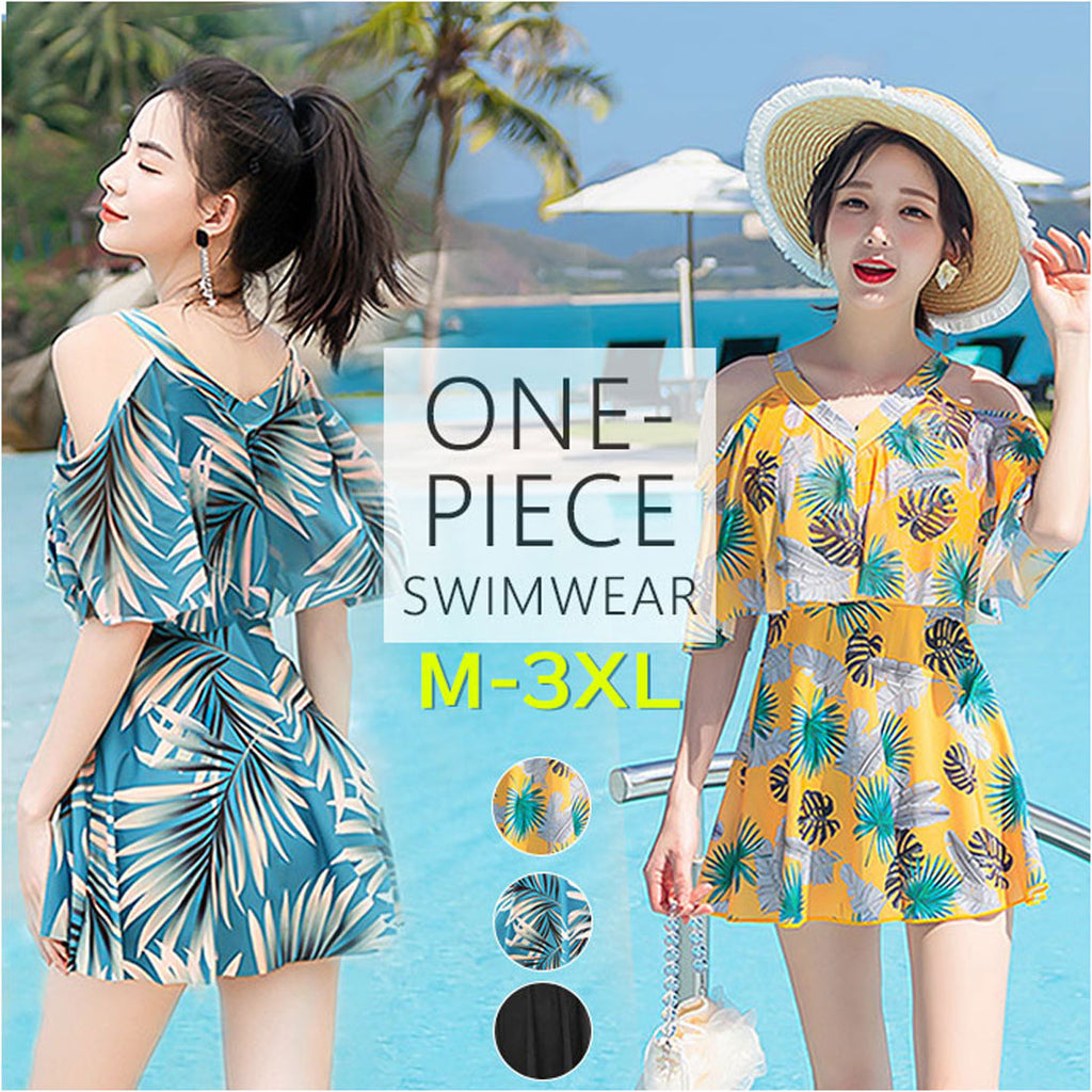 BACKYARD FAMILY One-Piece Swimsuit Body Shape Cover [Non-Returnable It