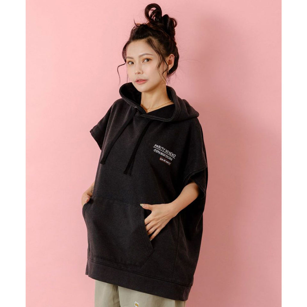 ScoLar 魚屋さんとネコ柄 化學加工無袖夾克商品編號 353106