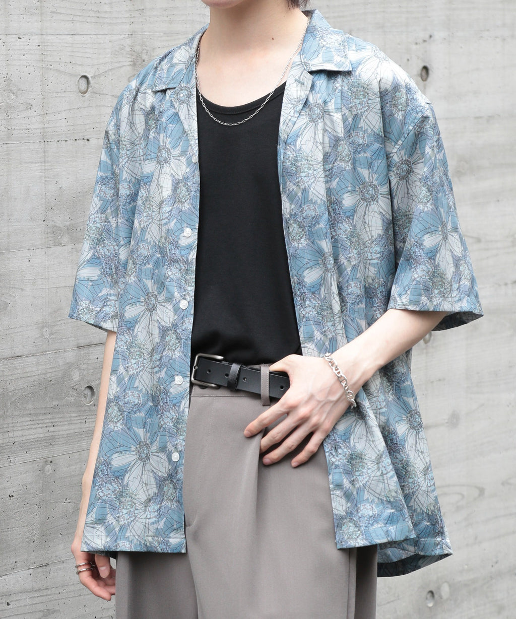 Setup Seven SETUP7 【ROOT THREE】 Polyester All-Over Print Open Color Sh