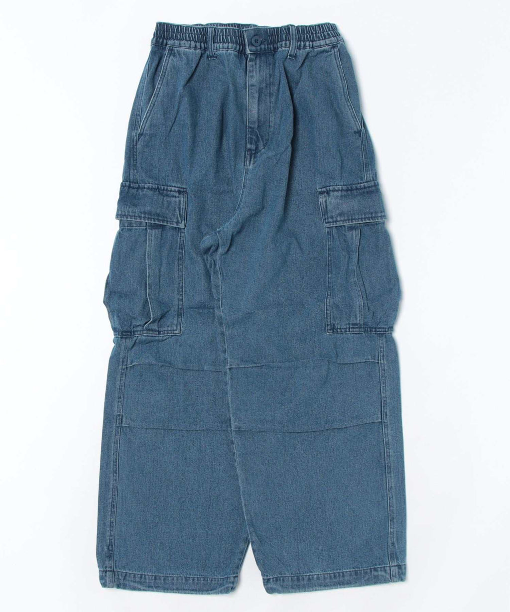 Setup Seven SETUP7 【ROOT THREE】 Slub Denim Wide Cargo Pants