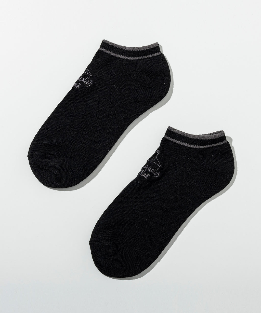 Uno Piu Uno Uguale Three Relax × Mark Gonzales Logo Embroidered Ankle