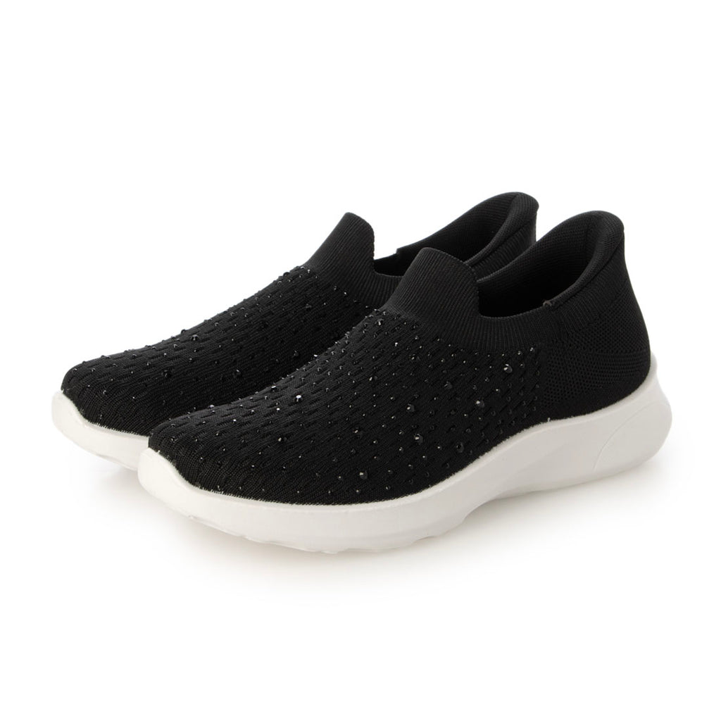 Tsuruya Women's Sneakers Duck Plus with Beads Slip-On MU105