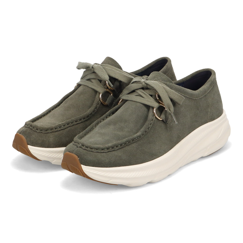 Whoop'-de-doo' lightweight thick-soled Moca moccasin low-cut leather s